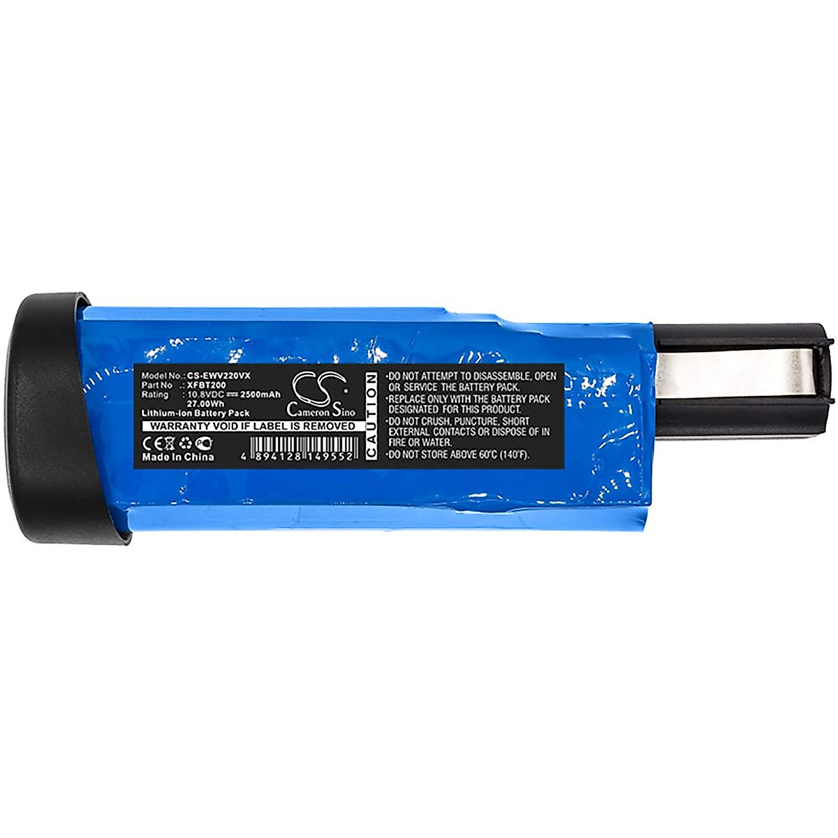 C S 2500mAh Replacement Battery for Shark WV200UK WV200 WV201 WV205 WV220 Ion W1 Cord,fits part no XFBT200 XFBT200EU 10.8V Li-ion