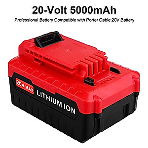 Biswaye 2-Pack 20V MAX Lithium Battery PCC685L Replacement for Porter Cable 20V Battery PCC681L PCC680L PCC682L PCC683L 20V Drill Tools PCC601 PCC670 PCCW205B Battery