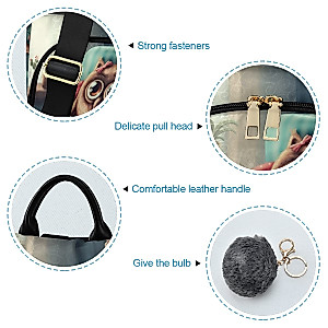 ALAZA Owl Sitting the Chair and Drinking Coffee Backpack with Keychain for Woman Ladies