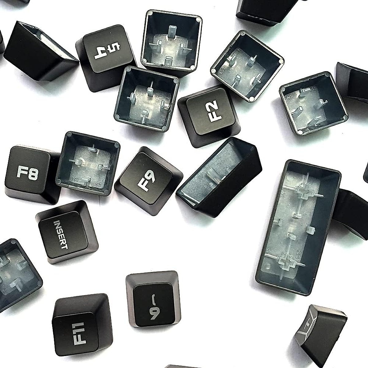 A Full Set 113 Keys keycaps Replacement for Logit G910 Orion Spark RGB Mechanical Gaming Keyboard