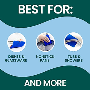 Scotch-Brite Non-Scratch Scour Pads, Scouring Pads for Kitchen and Dish Cleaning, 3 Pads