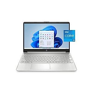 HP 2022 15.6" FHD Touchscreen Laptop Computer, Intel Core i5-1135G7 Processor, 16GB DDR4 RAM, 1TB SSD, Intel Iris Xe Graphics, HD Webcam, HD Audio, USB-C, Windows 11, Silver, 32GB SnowBell USB Card