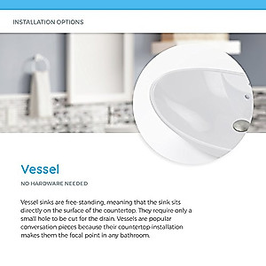 MR Direct v2200-b Sink in Bisque Porcelain Vessel