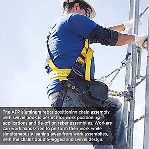 AFP Rebar Positioning Chain Assembly with Swivel Hook (Aluminum)