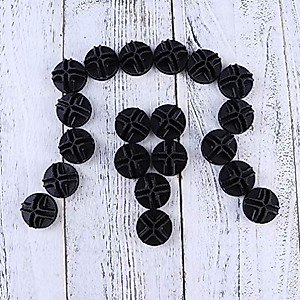 ifundom Plastic Connectors 40 Pcs Black Plastic Connectors for Wire Cube Plastic Storage Modular Metal Grid Panel Shelving Units and Closet Organizer