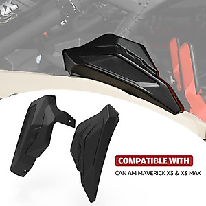 HAKA TOUGH Rear Cage Trim Plastic Cover for 2017-2022 Can Am Maverick X3 / X3 Max, C Pillar Protection Shield Guard Plate Accessories Replace OEM # 705010335,705010336 (LH & RH)