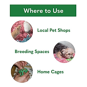 ECO BEDDING 99% Dust Free Paper Bedding for Small Pets and Birds, Pink, 30 L