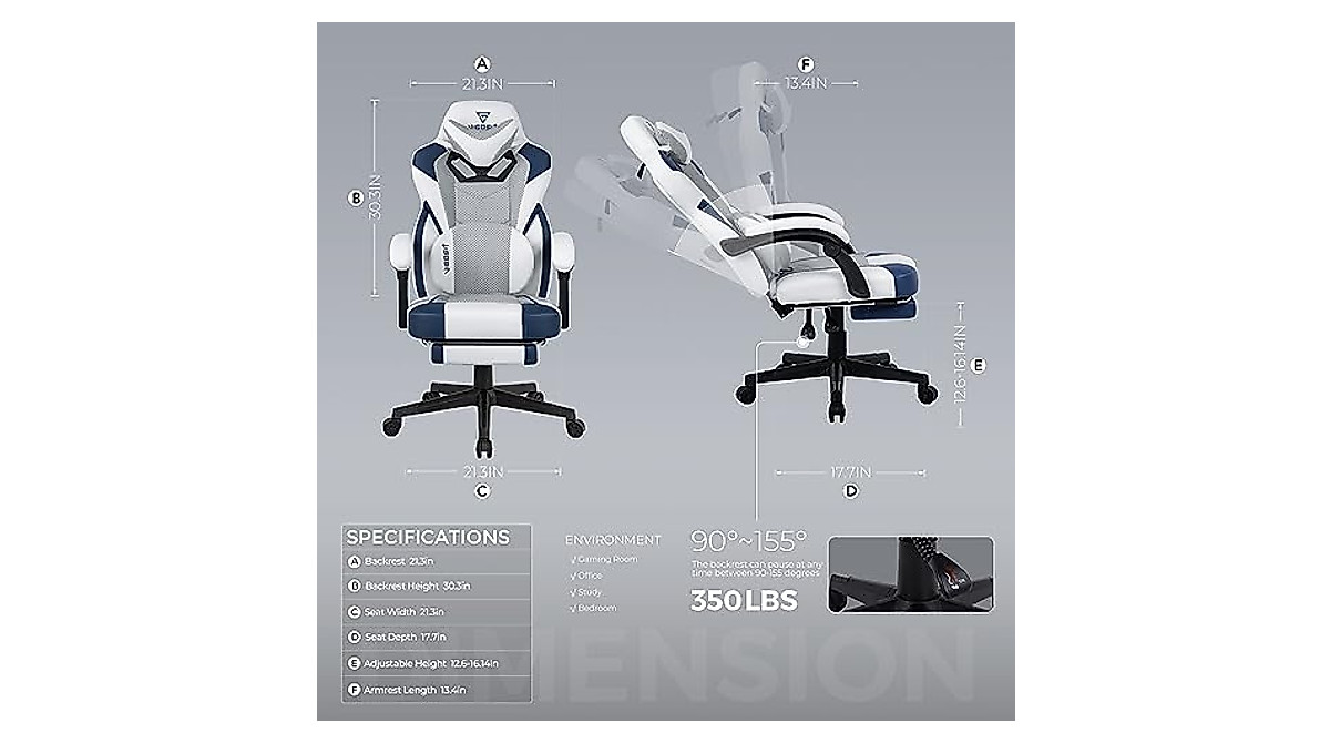 Vigosit Gaming Chair PRO - Ultimate Comfort & Ergonomics