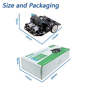 FREENOVE Micro:Rover Kit for BBC Micro:bit (V2 Included), Obstacle ...
