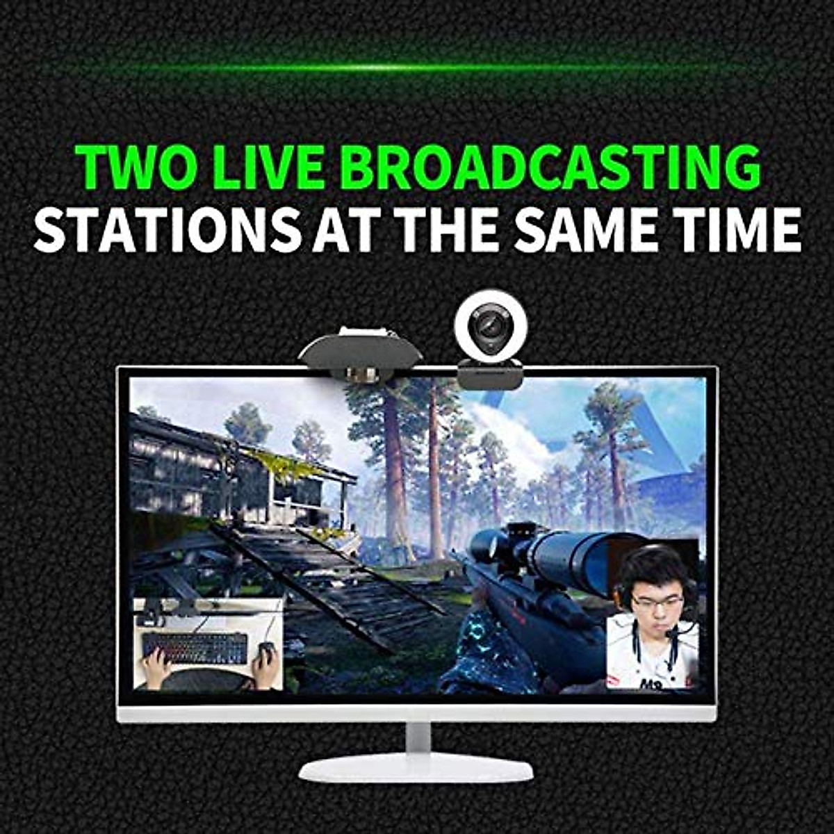 HD 1080P with Microphone and 3-Gear Light Conference Video Autofocus Computer HD Webcam Webcams Computer Peripherals