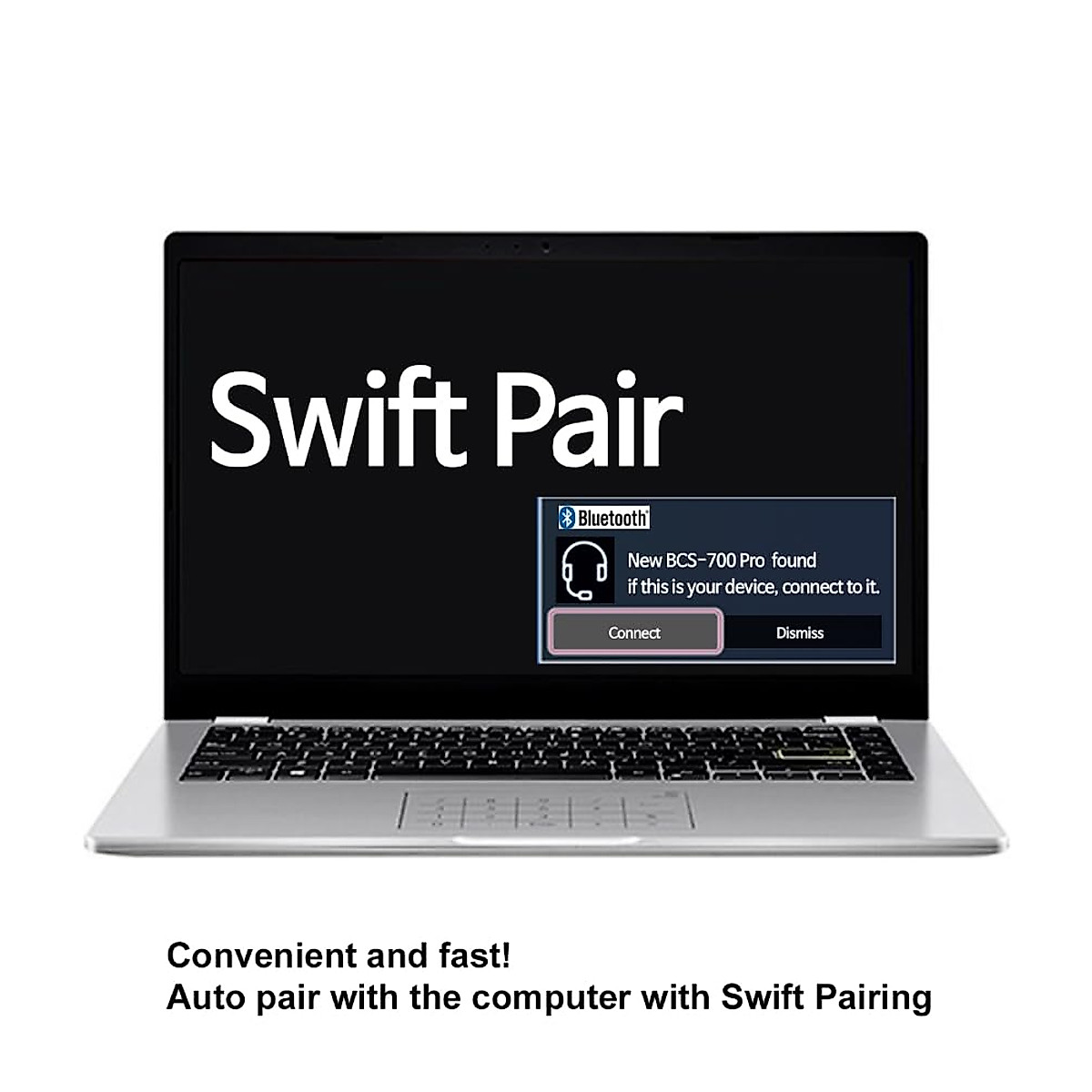 EXFIT BCS-700 Pro Bluetooth Neckband Wireless Headphones, Around The Neck Headphones, Retractable Earbuds Without Button Control, Pull Earbud for Auto Answer, Bluetooth 5.2, Low Latency