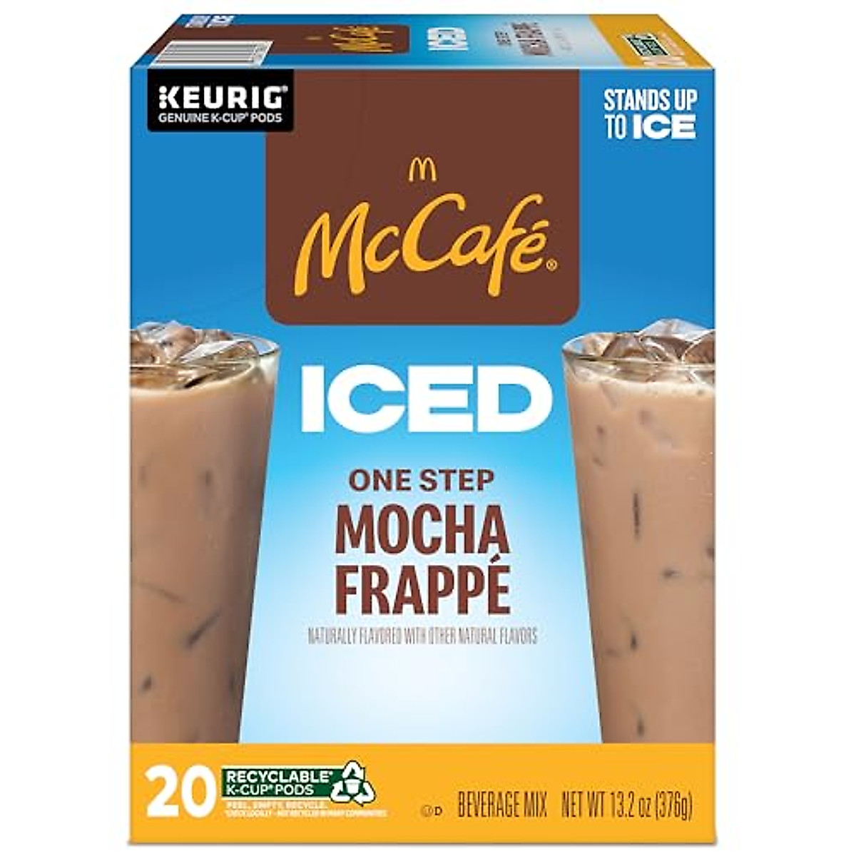McCafe ICED One Step Mocha Frappe, Keurig Single Serve K-Cup Pods, 20 Count