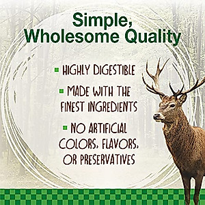 Nylabone Healthy Edibles WILD Antler Natural Long Lasting Venison Flavor Dog Chew Treats Medium/Wolf (2 Count)