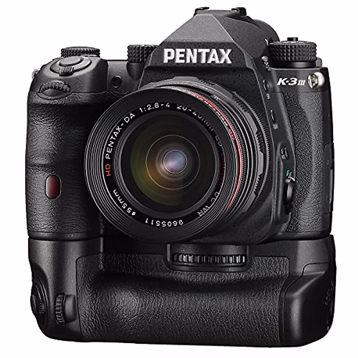 Pentax K-3 Mark III APS-C-Format DSLR Camera Body, Silver with Pentax D-BG8 Battery Grip, Black