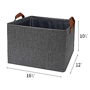 GRANNY SAYS Bundle of 2-Pack Storage Bins with Sturdy Frame & 2-Pack Wardrobe Storage Boxes