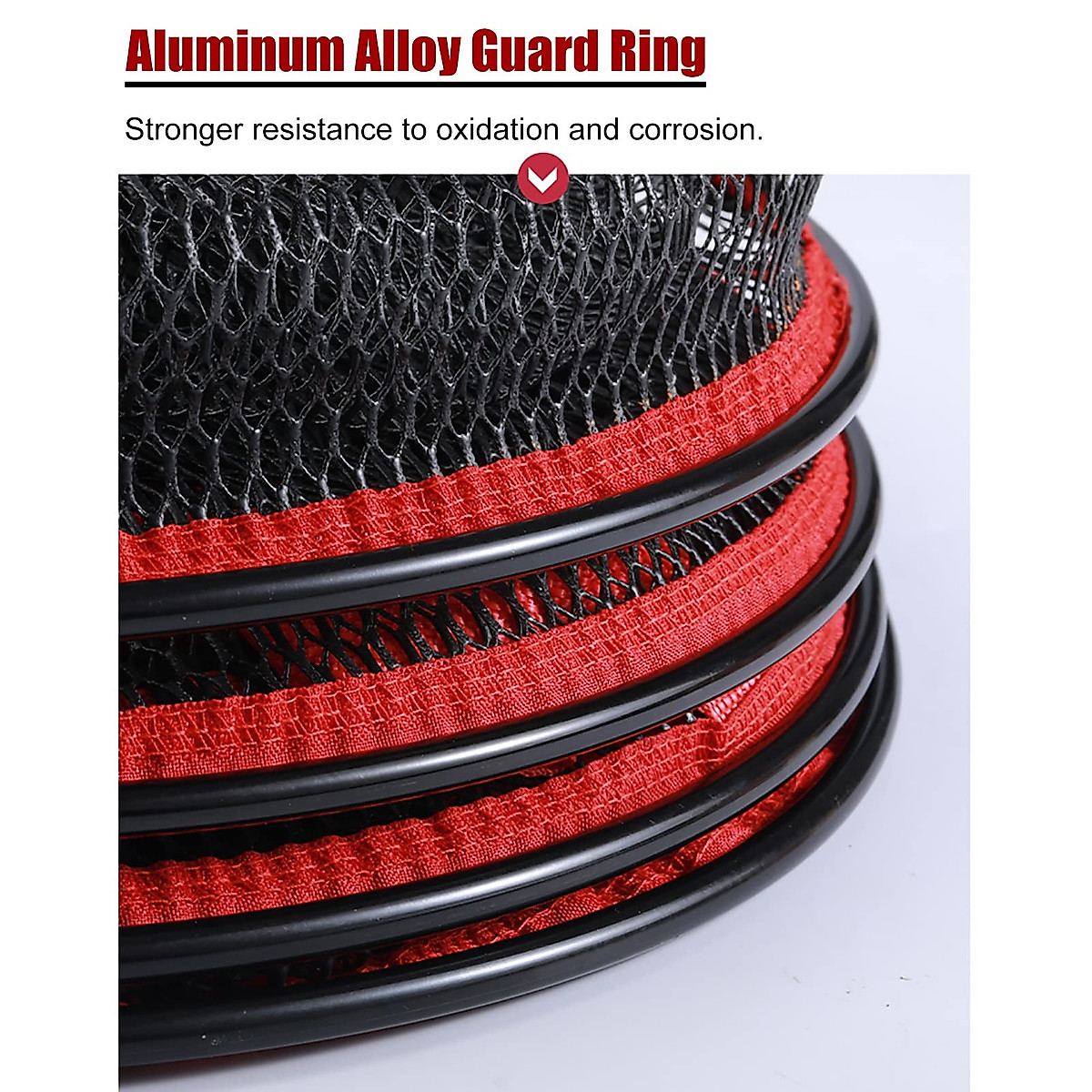 LJHU Fishing Keep Net Cage Rubber Fishing Keep Net Trap, Universal Foldable Fishing Basket Mesh, Drawstring Opening Design Fish Accessories Tool for Kayak/Minnows (Size : 2.5m x 35cm/8.2ft x 13.8in)