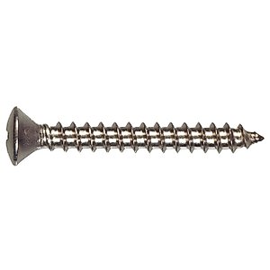 The Hillman Group 2947 10 x 1-1/4-Inch Stainless Steel Oval Head Phillips Sheet Metal Screw, 12-Pack