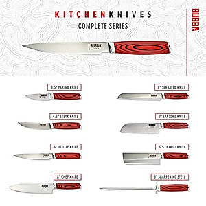 BUBBA Kitchen Series 6" Utility Knife perfect for mincing, and cutting through small vegetables, meats and herbs.
