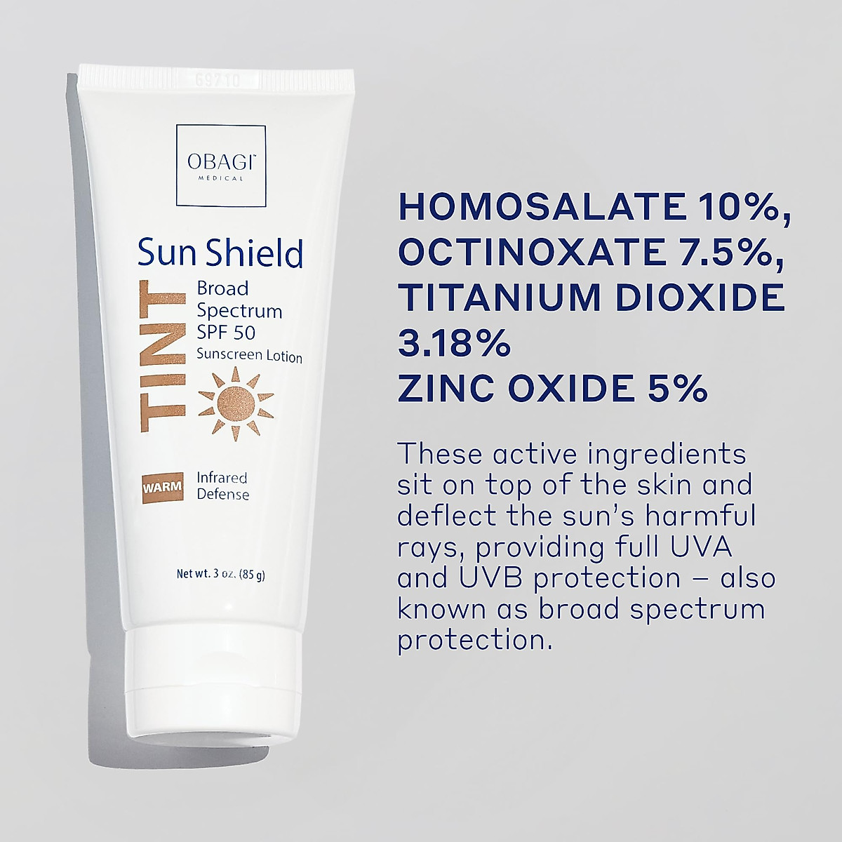 Obagi Sun Shield Tinted Sunscreen – Broad Spectrum SPF 50 Protection from the Sun – Warm Tint – 2 Pack, 2 * 3 oz
