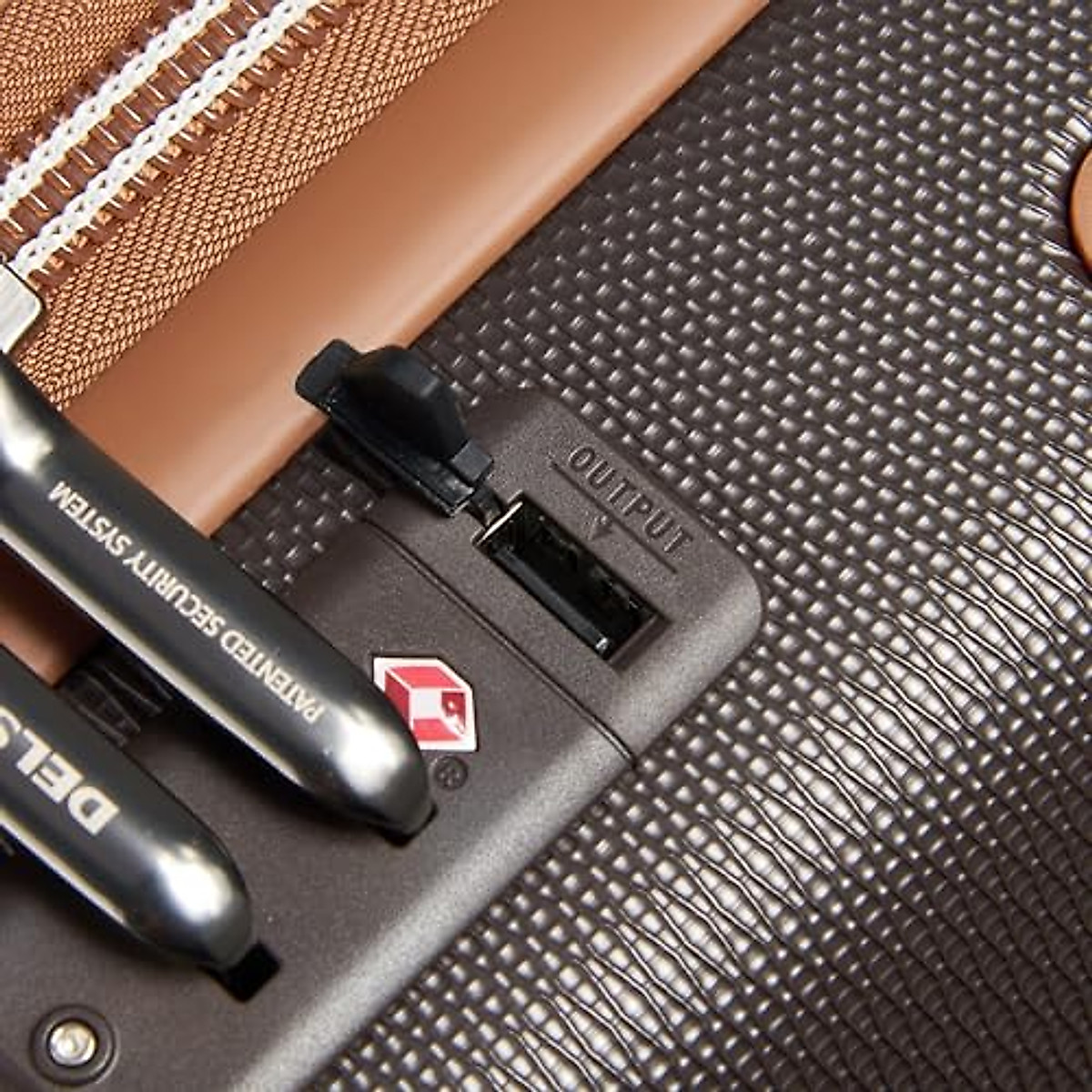 DELSEY PARIS Chatelet Air 2.0 Hardside Luggage with Spinner Wheels, Chocolate Brown, 2 Piece Set, (24/28)