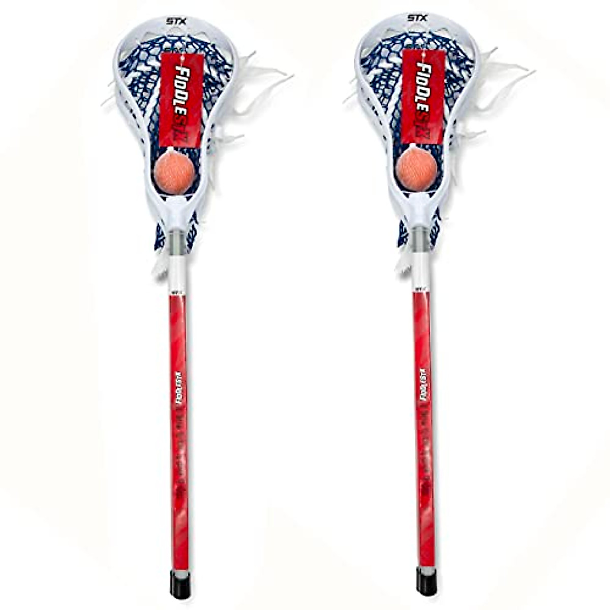 STX FiddleSTX Two Pack Mini Super Power with Plastic Handle and One Ball, 30-Inch,White/Grey