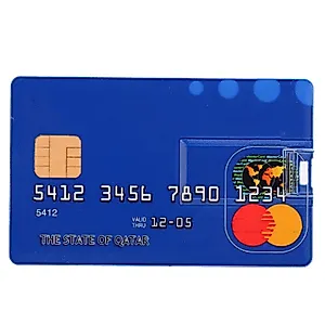 Zunate Card Shaped U Disk, Simple Unique USB Flash Drive for Data Storage File Transfer (32GB), Portable Drive Great for School, Office Or Daily Usage