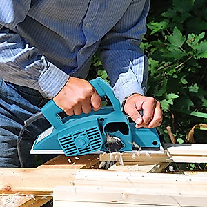 Electric Hand Planer Kit, 110V 800W Powerful Portable Electric Wood Planer Hand Held Woodworking Power Tool for Carpenter Woodworking Home DIY Furniture, US Plug