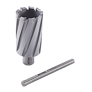 ACTOOL 1-5/8'' Diameter x 2'' Depth of Cut Carbide Tipped TCT ANNULAR Cutter with 3/4'' Weldon Shank