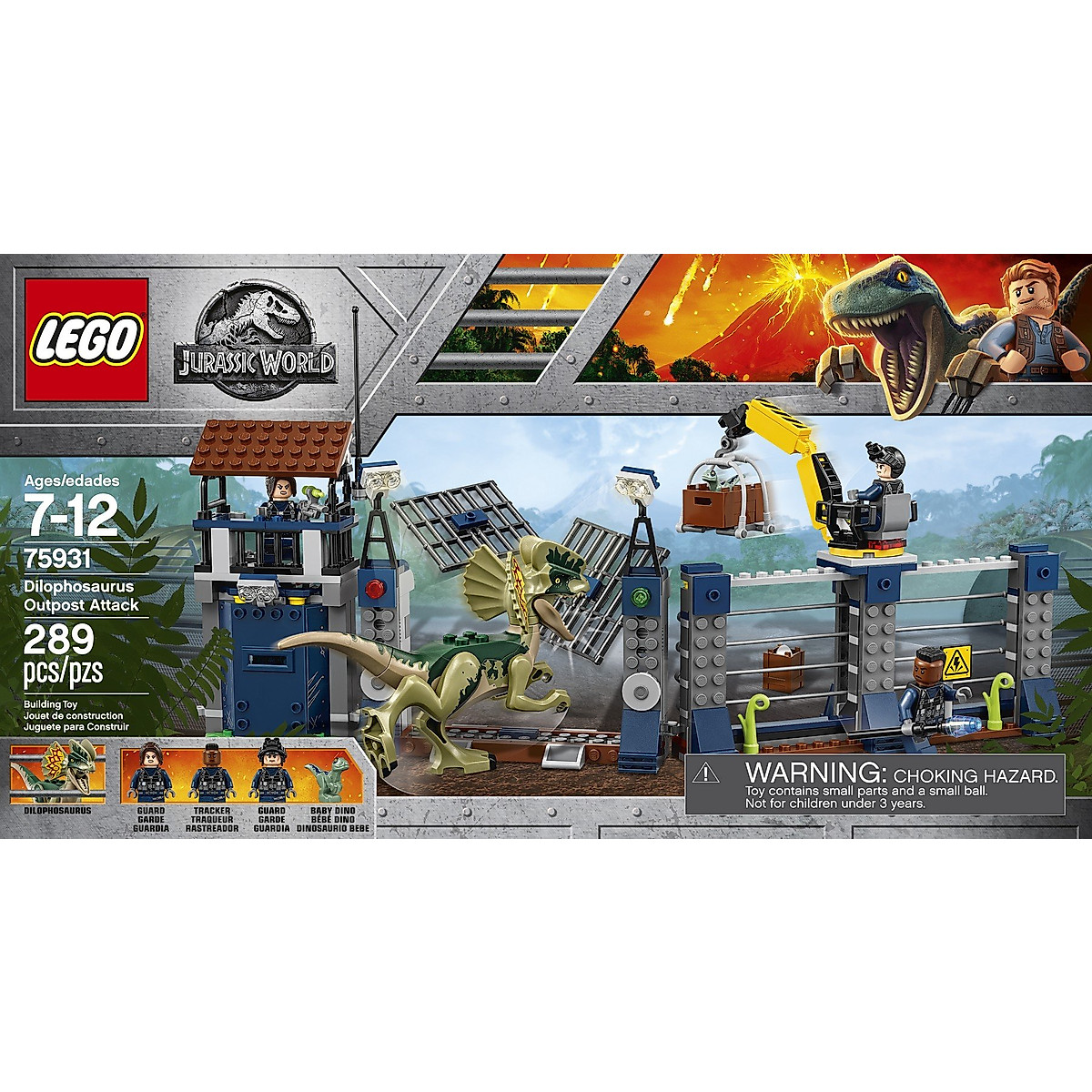 LEGO Jurassic World Dilophosaurus Outpost Attack 75931 Building Kit