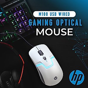 HP Wired Gaming Mouse, PC Gaming Mice, High Performance Mouse Gamer with Optical Sensor, 3 Buttons, 7 Color LED for Computer Notebook Laptop Office Home