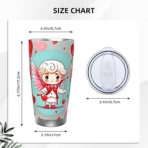 WXZYFP Car cup (single silver rim), can use a straw or drink directly, easy to use.Cute loving boy