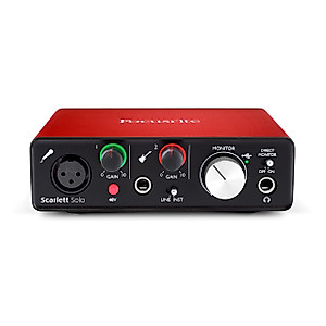 Focusrite Scarlett Solo (2nd Gen) USB Audio Interface with Pro Tools | First