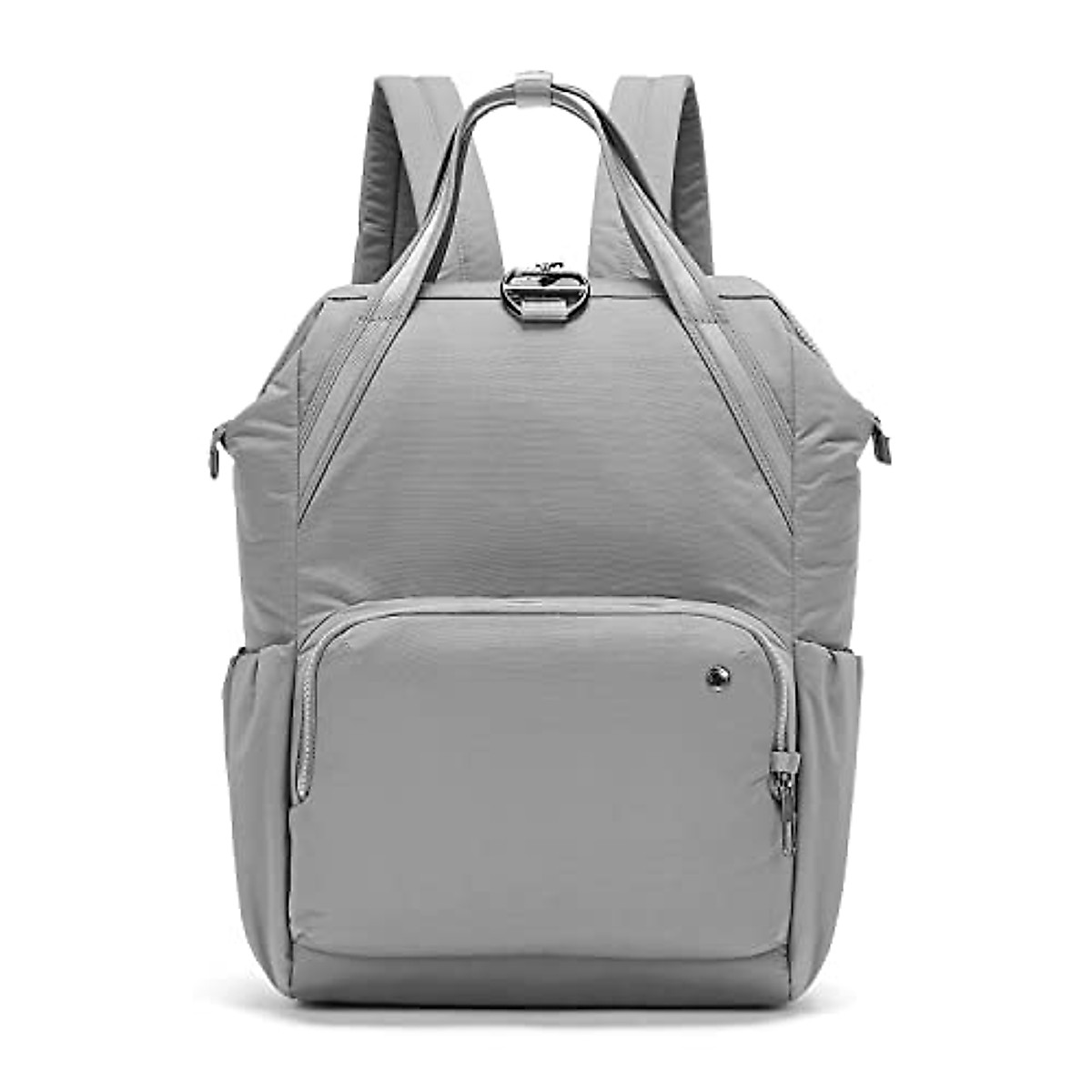 Pacsafe Women's Citysafe CX 17L Anti Theft Backpack-Fits 16 inch Laptop, ECONYL Gravity Gray, One Size