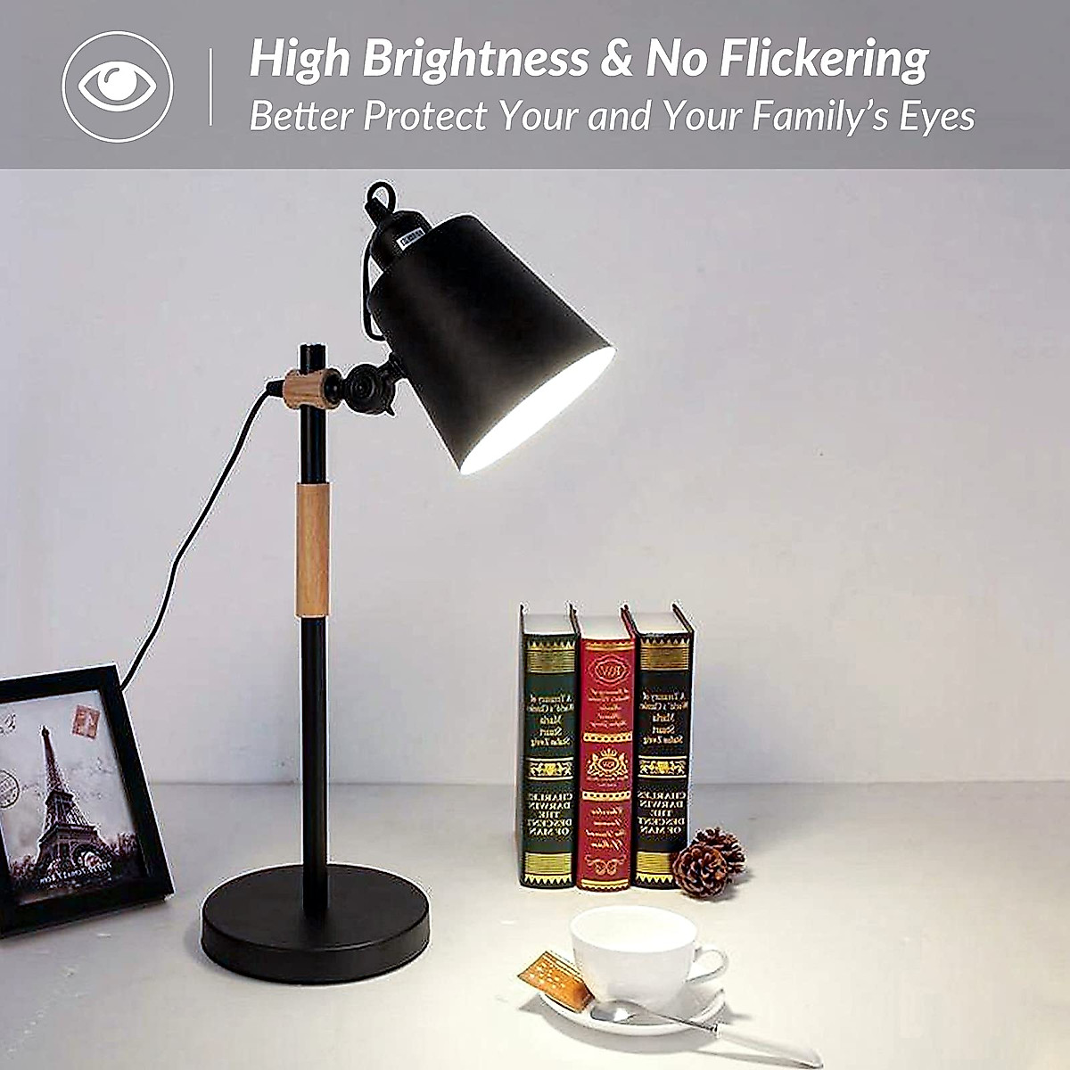 Dimmable Vintage LED Edison Light Bulbs 100W Equivalent, 8W ST58 Daylight White 5000K 1200Lumens ST19 Antique LED Filament Bulbs, E26 Base, Clear Glass, CRI90+, Great for Home Bathroom Kitchen(4 Pack)