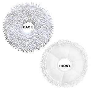 VideoPUP 6pcs Replacement Mop Pads Washable Reusable Mop Cloth Compatible with ECOVACS DEEBOT X1 Omni/ X1 Turbo Sweeper Vacuum Cleaner