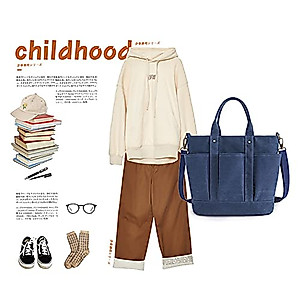 Tote Bag Women Cute Hobo Bag Satchel Bag Shoulder Bag Crossbody Bags Multiple Pockets Canvas Tote Handbag 2023