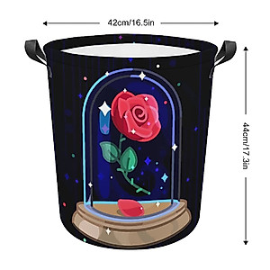 Beauty And Beast Foldable Laundry Basket Hamper Storage Organizer For Clothes Toy Collection