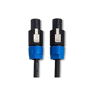 HOSA SKT Pro 14 Gauge Speaker Cables REAN speakOn - (30 Feet) (Black)