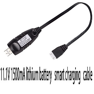 2 Pack 11.1V 1.5A USB Charger Cable Suitable for RC Car Boat Airplane Drone Airsoft 11.1V 3S 3 Cell Lipo Battery / 11.1V USB New