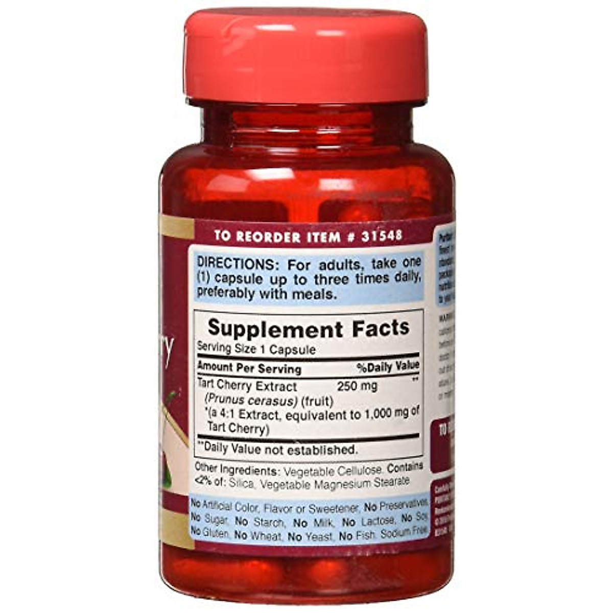 Puritans Pride Tart Cherry Extract 1000 Mg