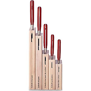 Coltellerie Berti 5 Piece Insieme Kitchen Knife Set - White