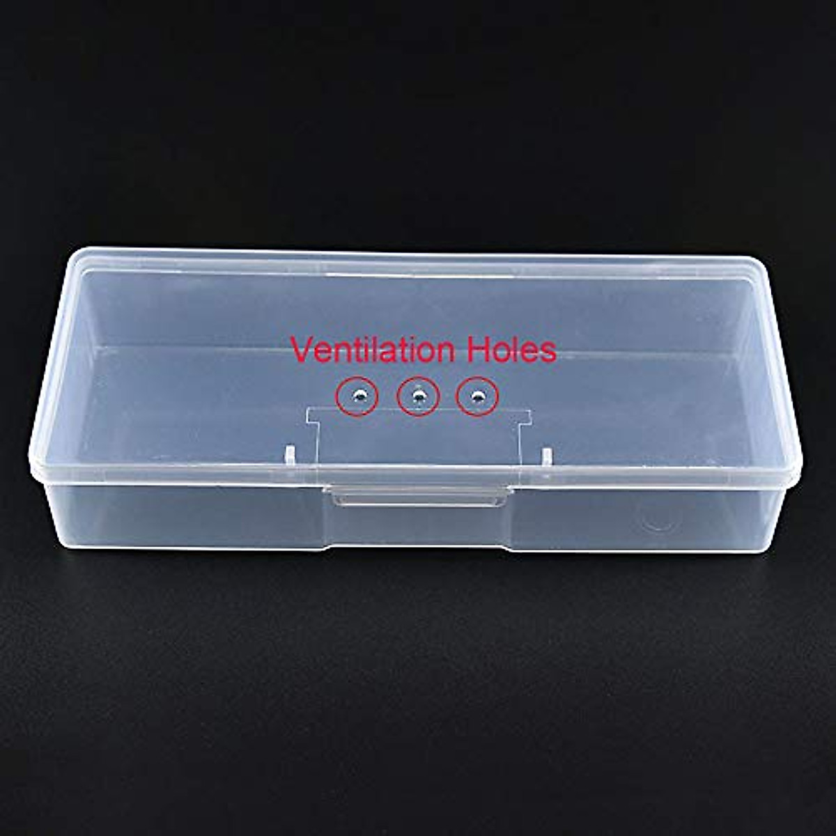 Airgoesin 3 Makeup Cosmetic Travel Organizer Storage Container Case Pencil Box for Stationery Brushes Pills Supplements Portable 7.3 in x 2.8 in x 1.4 in