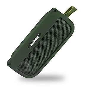 co2CREA Soft Silicone Case Replacement for Bose SoundLink Flex Bluetooth Portable Speaker (Silicone Case, Cypress Green Case)