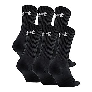 Under Armour UA Charged Cotton 2.0 Crew - 6-Pack MD Black