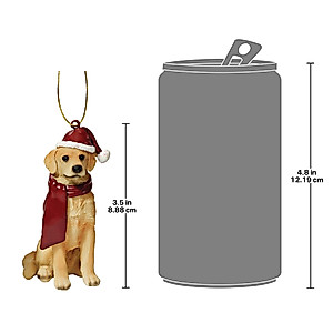 Design Toscano Christmas Xmas Golden Retriever Holiday Dog Ornaments