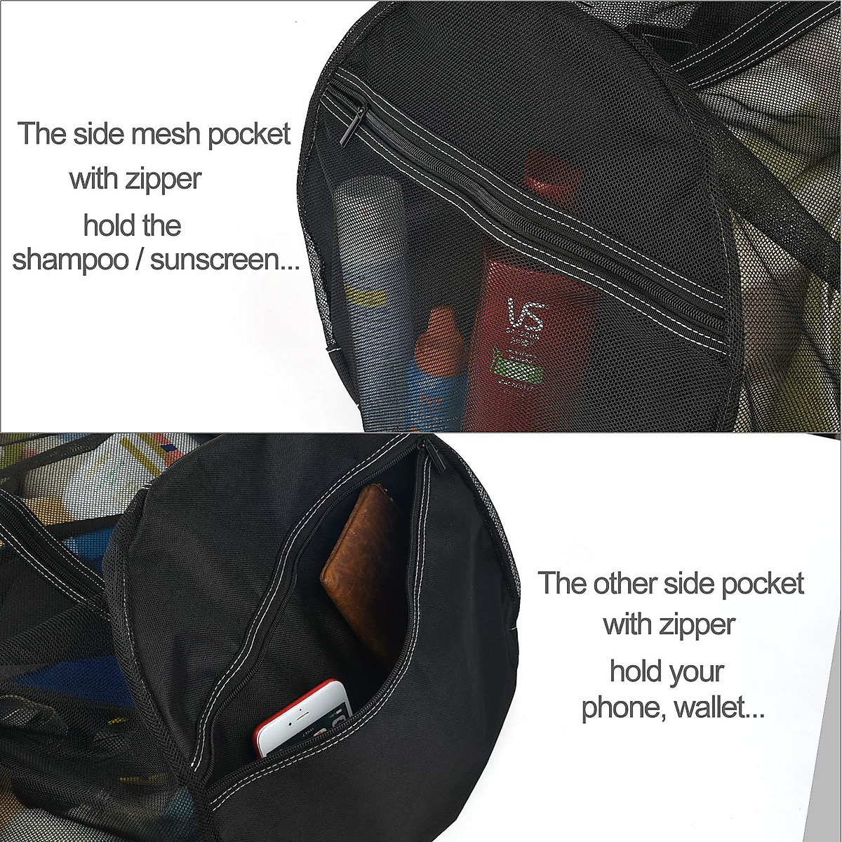 Bulex XXL Mesh Duffle Bag for Scuba Dive or Snorkel Gear, Extra Large Snorkeling Equipment Carry Bag, Ideal for Beach Pool Swimming Free Diving Kayak Spearfishing