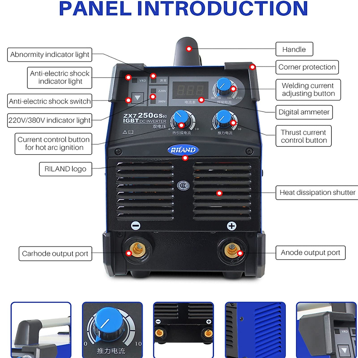 Electric Welding Tools Dual Voltage IGBT Inverter Welding Machine Household MMA Welder ARC Welding Car Repair and Welding