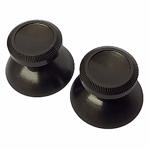 Gametown® Metal Thumbsticks Grips and Chrome ABXY & Guide Buttons Set For Xbox One Black