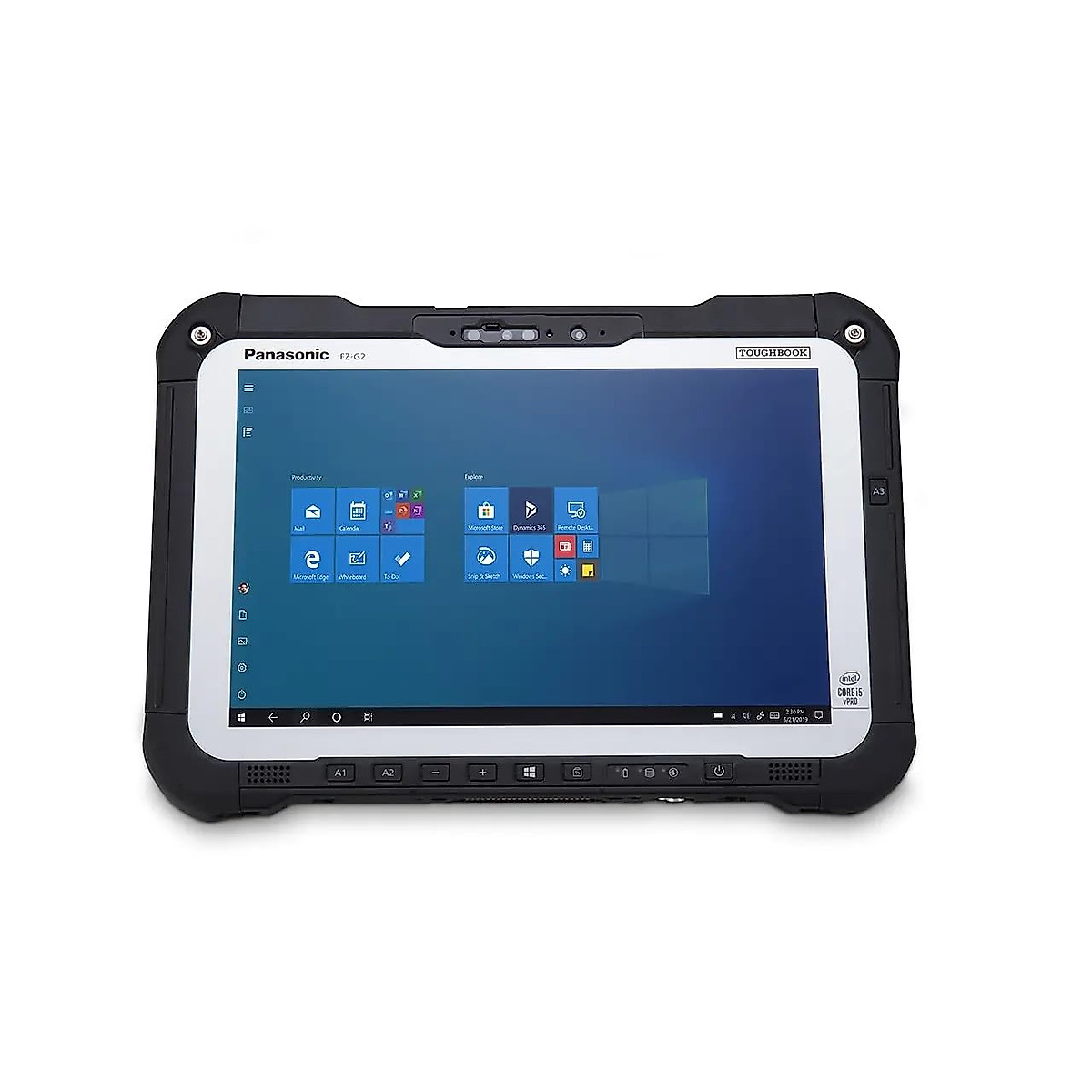 Toughbook Panasonic FZ-G2, Intel Core i5-10310U, 1.70GHz, 10.1" WUXGA Multi-Touchscreen, 16GB, 512GB Opal NVMe, ANSI HAZ LOC, 4G LTE, Bluetooth, Dual Pass, IR Webcam, Bridge Battery, Windows 10 Pro