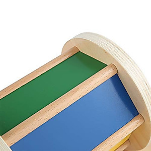 Adena Montessori Full-Size Spinning Drum Montessori Toys for Infant 6-12 Months 1 Year Old Babies Toddlers (Typical)